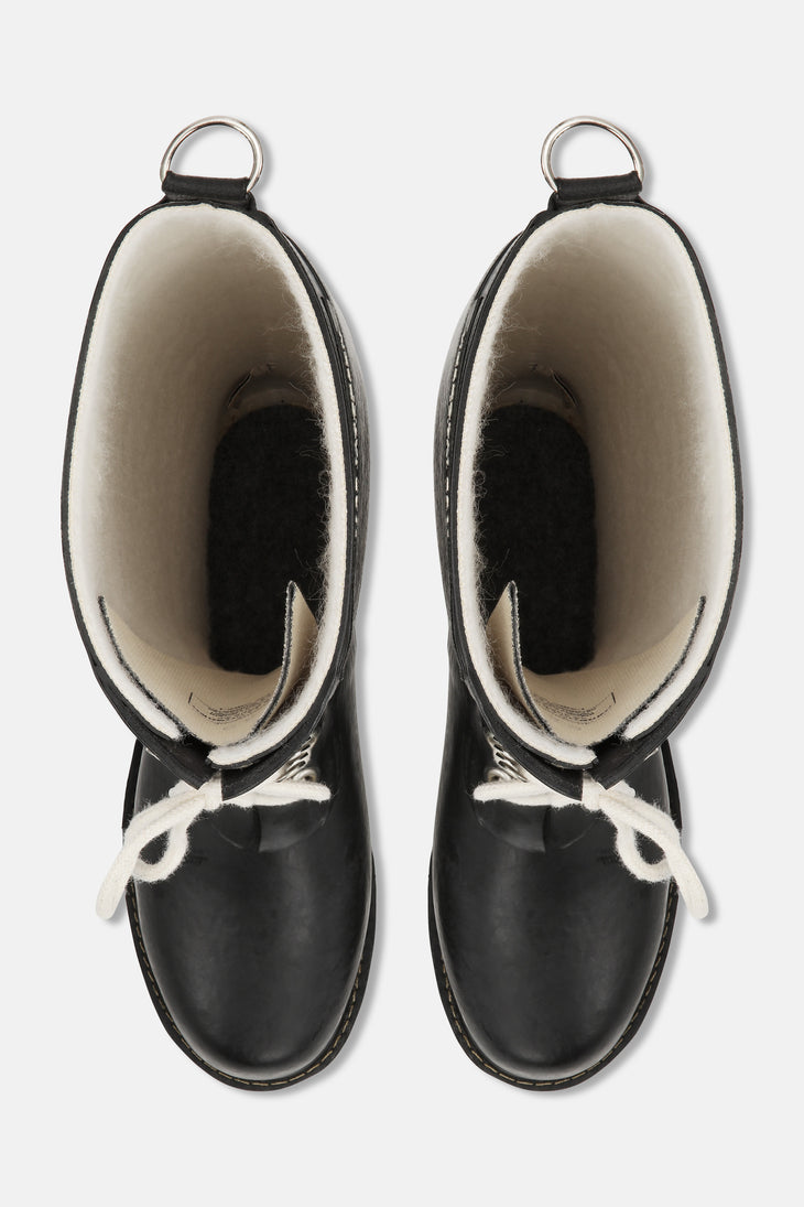 Long Rubber Boots - Black
