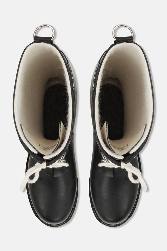 Long Rubber Boots - Black