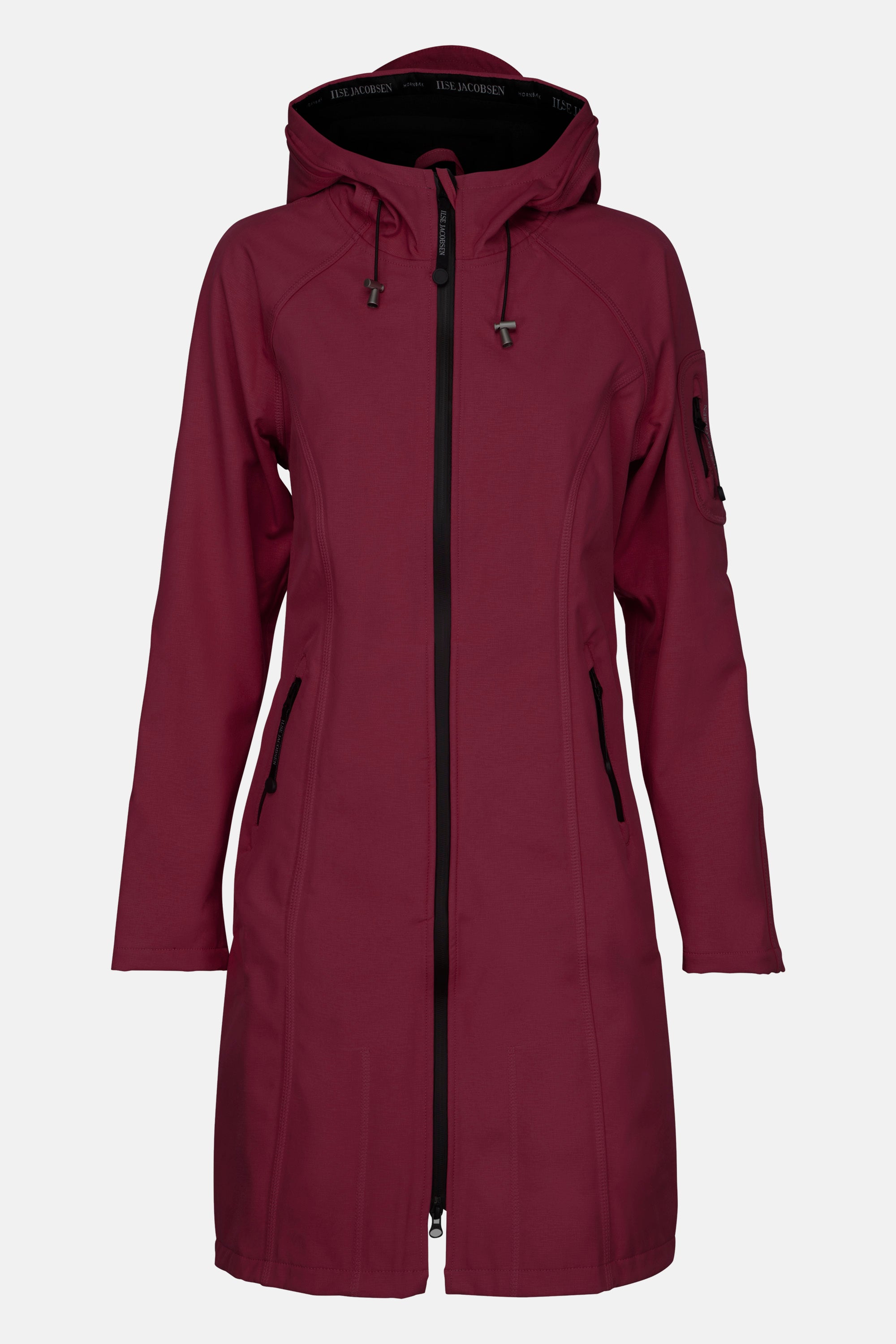 Raincoat Maroon fashionable Banner